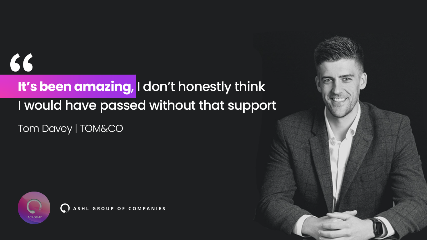 ASHL Academy | Catch up with Tom Davey, TOM&CO